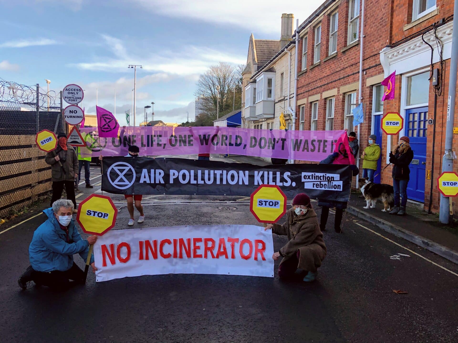Extinction Rebellion Protest Portland Waste Incinerator and urge all to ...